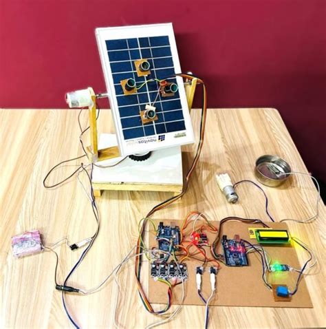 solar powered automatic irrigation system with dual axis solar tracker