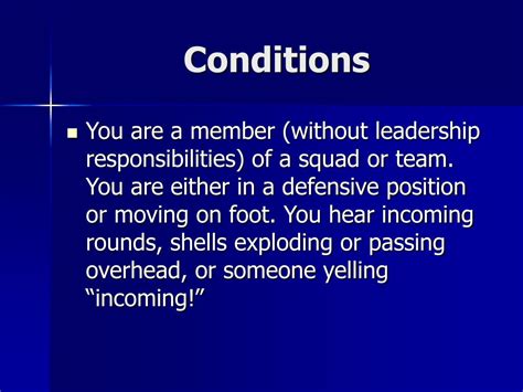 Ppt React To Indirect Fire While Dismounted Powerpoint