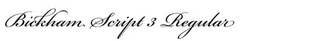 Bickham Script 3 Font Webfont And Desktop Myfonts
