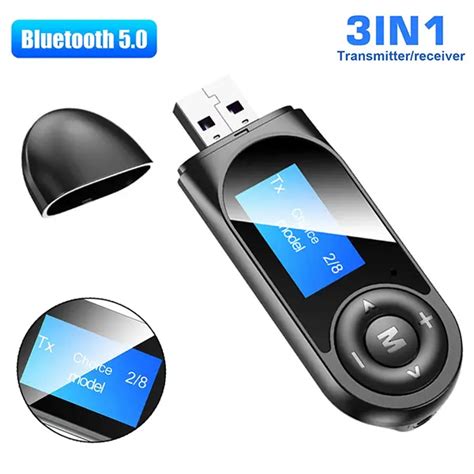 Visible Bluetooth Receiver Transmitter Adapter With Display Tokolk