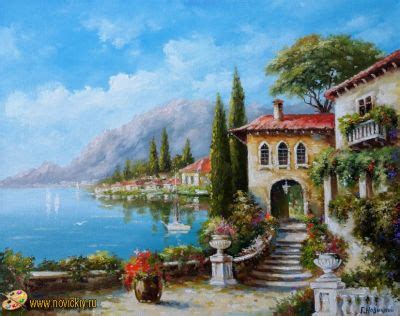 Средиземноморье_063510 - Средиземноморские пейзажи - Галерея - Картины ...
