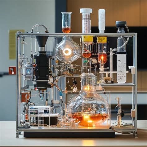 A Lab Setup For Performing Multistep Organic Synthesis Reactions Premium Ai Generated Image