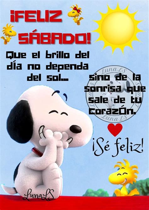 Sábado Snoopy Imagenes de feliz sabado Feliz cumpleaños de snoopy