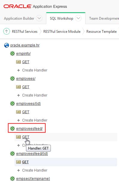 Reviewing Sample Restful Web Service In Your Database Cloud Service
