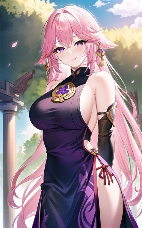 Yae Miko Genshin Impact Image By Akariaigen Zerochan Anime Image Board