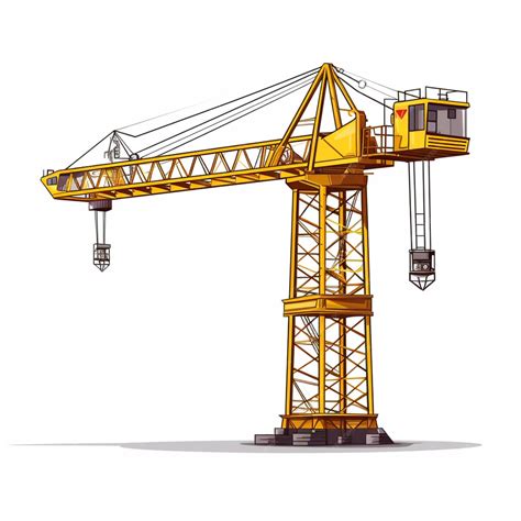 Premium Vector Construction Crane Cartoon Vector