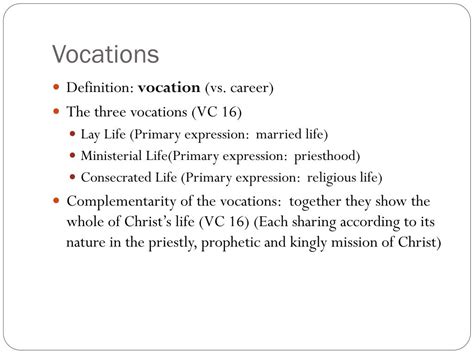 Ppt Christian Vocations Drt Review Powerpoint Presentation Free