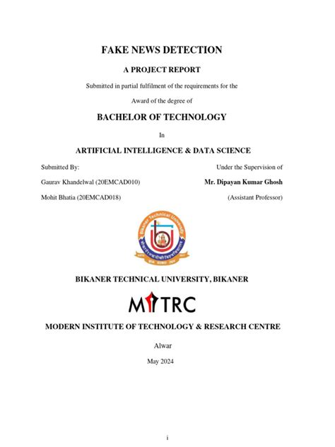fake news detection using machine learning report pdf pdf support