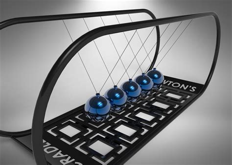 Newtons Cradle Solidworks Design With Keyshot Animation On Behance