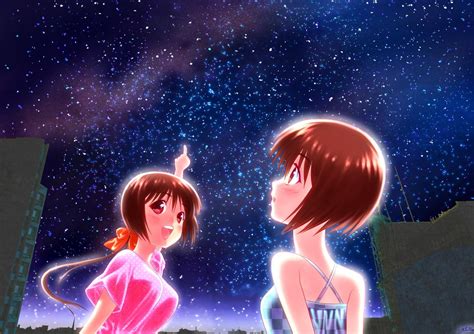 Wallpaper Anime Girls Original Characters Twins Artwork Digital