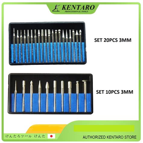 Jual Diamond Mounted Pointer Set 10 20 30 Mata Ukir Kentaro Japan