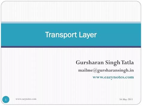 PPT Transport Layer PowerPoint Presentation Free Download ID 4987053