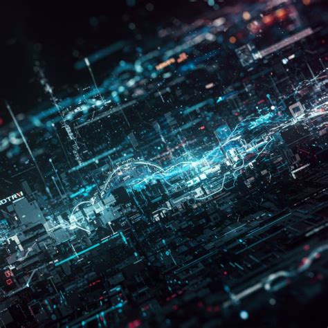 Abstract Digital Data Network Visualization Stock Illustration Illustration Of Digital Points