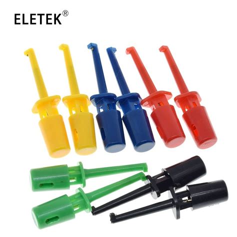 Pcs Mini Single Test Hook Clip Test Probe For Electronic Testing IC Grabber Small Size Round