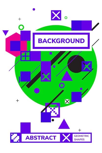 간단한 기하학적 배경 당신의 디자인을위한 보편적인 템플릿 프리미엄 벡터