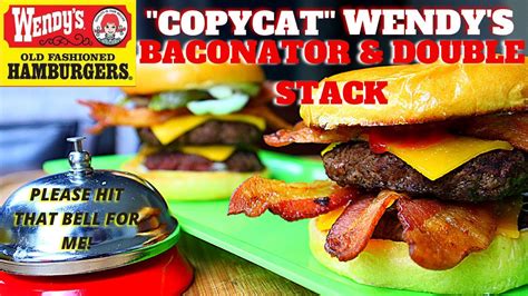 Copycat Baconator Cheese Burger How To Make Wendys Baconator And Double