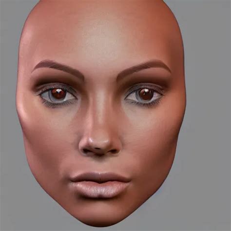 Diffuse Map For A Female Face Stable Diffusion