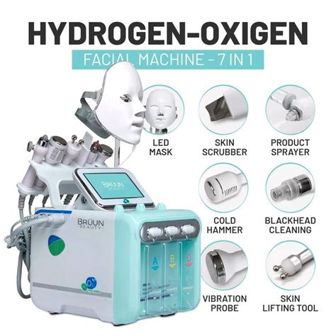 BrÜun Oxygen Machine 7 In 1 Hydra Dermabrasion Face Care Hydrogen Oxyg