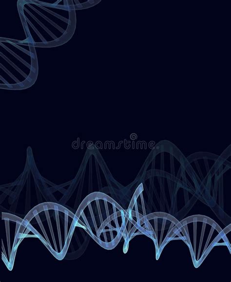 lattice dna chain illustration 3d rendering stock illustration
