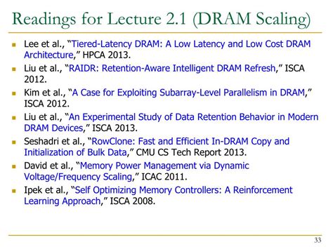 Ppt Memory Systems In The Multi Core Era Lecture 1 Dram Basics And