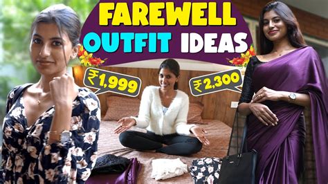 3 Best Farewell Outfit Idea For Girls 👗 Get Ready With Me ️