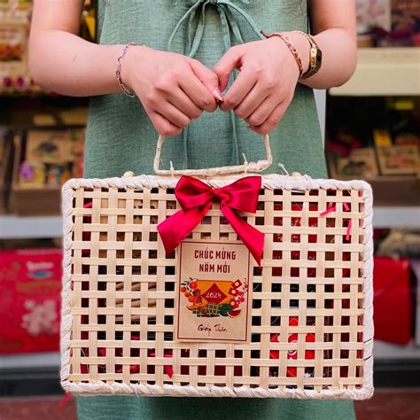 Giỏ Tre Trang Trí Tết Giá Rẻ Tại Xưởng Mây Tre Đan Trà