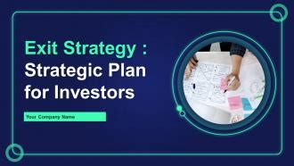 Exit Strategy Strategic Plan For Investors Strategy CD PPT Presentation