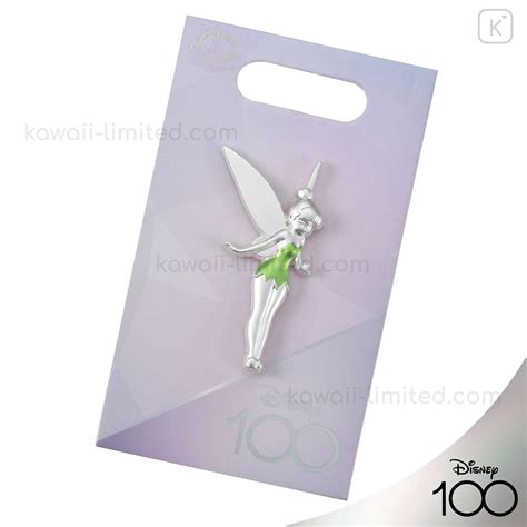 Japan Disney Store Pin Badge Tinker Bell Disney100 Platinum