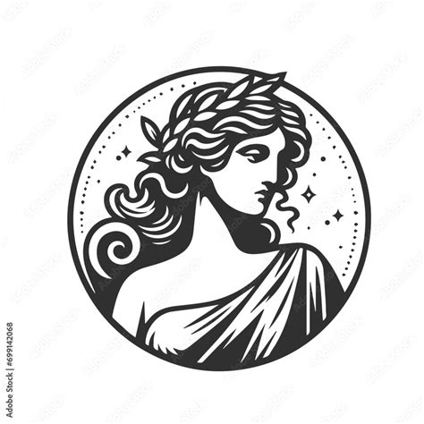 Goddess Aphrodite Illustration Goddess Venus Illustration Simple
