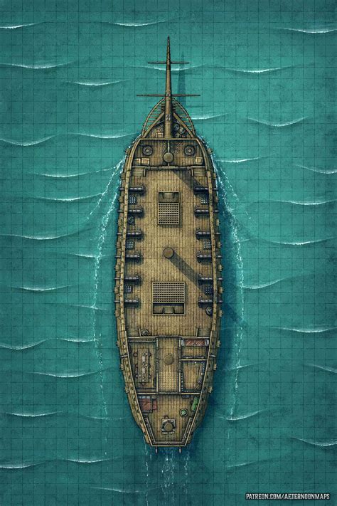 Sailing Ship Battle Map