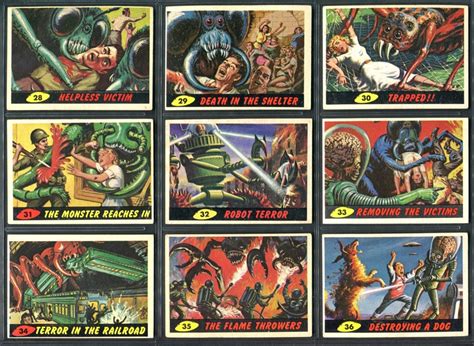 Lot Detail 1962 Topps Mars Attacks Complete Set Of 55 Cards