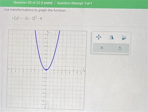 solved use transformations to graph the function