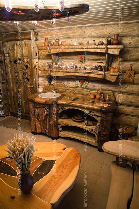 Авторская деревянная мебель в стиле рустик ファンタジーハウス ハウス