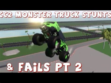 Roblox Car Crushers Monster Truck Stunts Fails PT HD YouTube