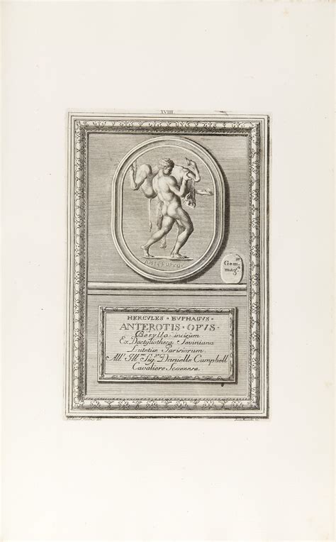 Bracci Domenico Augusto 1717 1795 Memorie Degli Antichi Incisori Che Scolpirono I Loro Nomi