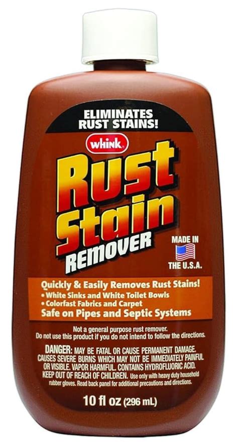 Whink Rust Stain Remover 6 Pack 10oz Bottles Powerful Formula For Rust Removal Stain