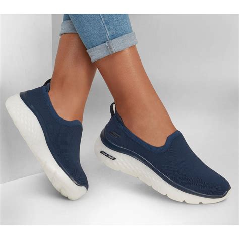 Skechers Gowalk Hyper Burst Slip On Womens Walking Shoes Navy