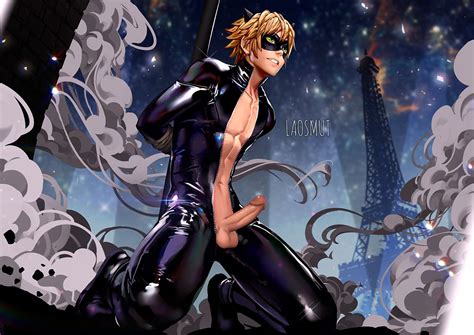 Rule 34 1boy Adrien Agreste Blonde Hair Bodysuit Boots Cat Ears Cat