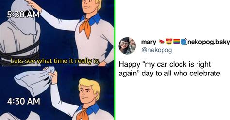 Pleated Jeans — 40 Funny Daylight Savings Memes That Wont Make Up