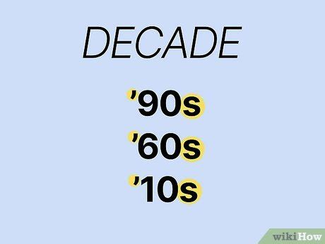 Different Ways To Write Years