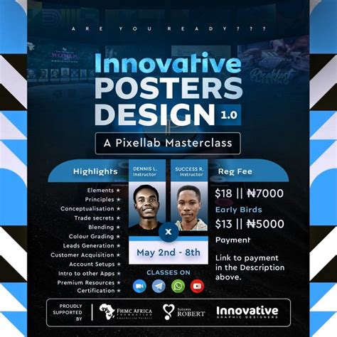 Graphics Design Masterclass Online Event Flyer Design Flyer Design