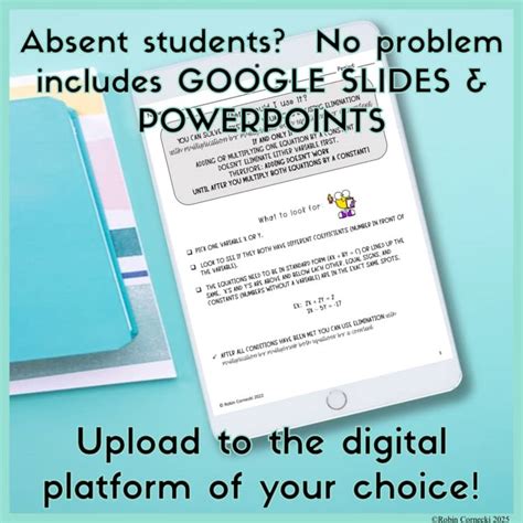 Solving Systems Of Equations By Elimination With Multiplication Notes