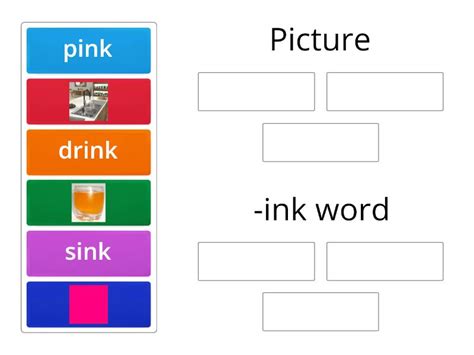 Phonics Ink Group Sort