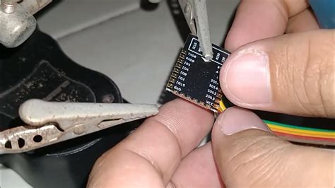 How To Solder Microcontroller Esp8266 12f Youtube