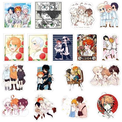 50 Pcs Promised Neverland Sticker Anime Sticker Anime Laptop Etsy