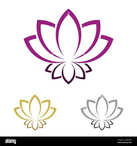 Lotus Or Lily Flower Logo Template Illustration Design Vector Eps 10
