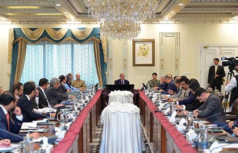 Prime Minister Muhammad Shehbaz Sharif Chairs A High Level Review