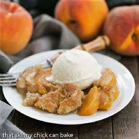 Fresh Peach Pudding Recipe That Skinny Chick Can Bake