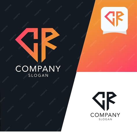 Premium Vector Modern Monogram Initial Letter Cr Logo Design Template