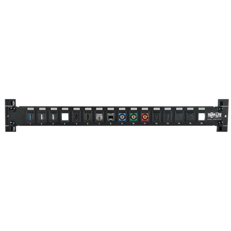 Port Unshielded Blank Keystone Patch Panel U Rack Eaton